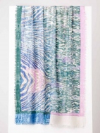 Animal Ikat Scarf by Kinross Cashmere at Hello Boutique