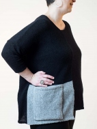 Side Pocket Sweater by Grizas at Hello Boutique