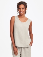 Simple Linen Cami by Flax at Hello Boutique