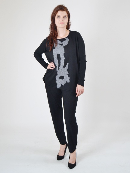 Abstract Sweater by Banana Blue at Hello Boutique