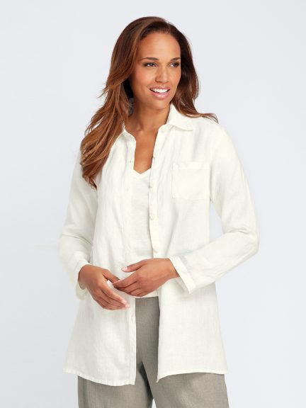 Bias Back Shirt by Flax at Hello Boutique