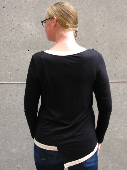 Black Piped Top by Ny 77 Design at Hello Boutique