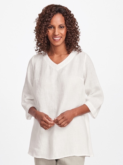 Bloom V-neck Tunic by Flax at Hello Boutique