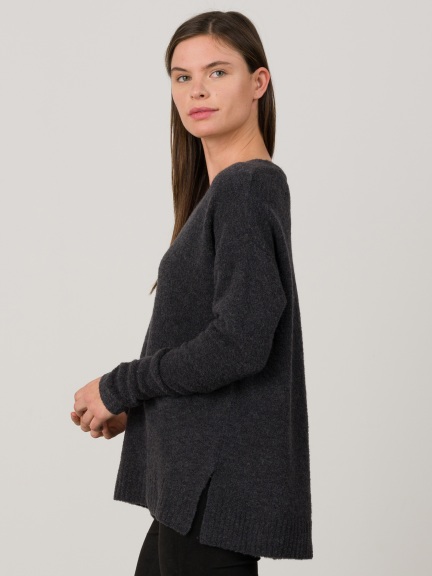 Boucle Vee Neck by Margaret O'Leary at Hello Boutique