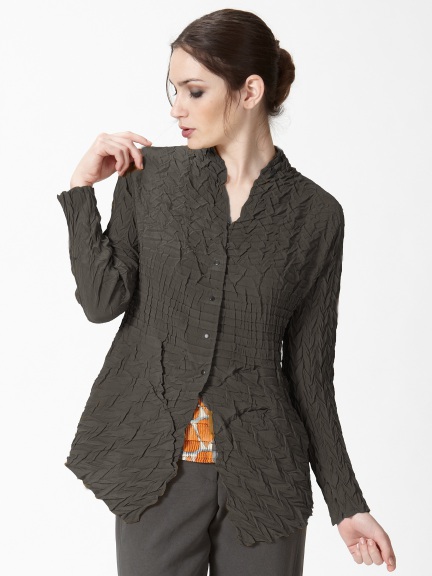 Cascade Pleat Jacket by Babette at Hello Boutique