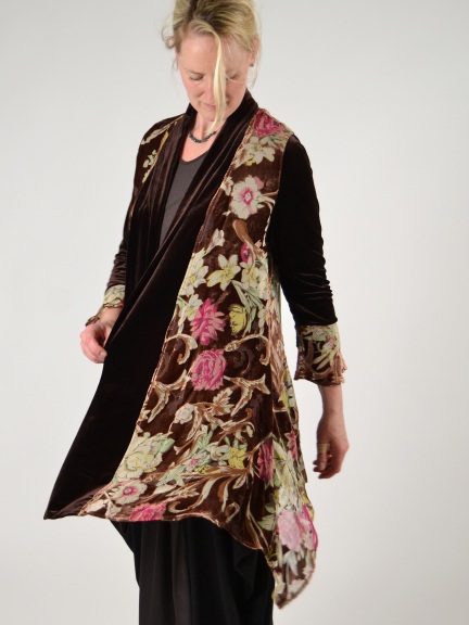 Cut Velvet Duster by Aris A. at Hello Boutique