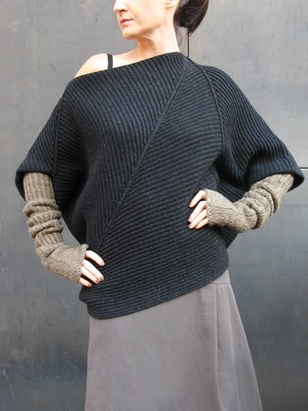 Diagonal Rib Sweater by Re.Set at Hello Boutique
