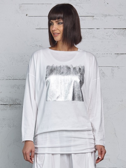 Foil Boxy T by Planet by Lauren G at Hello Boutique