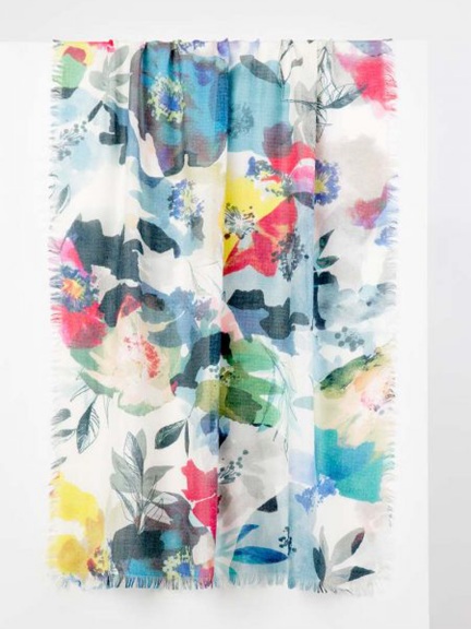 Fresh Posies Print by Kinross Cashmere at Hello Boutique