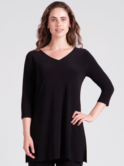 Go To V-Neck Tunic by Sympli at Hello Boutique