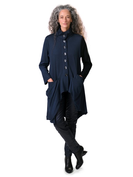 Hi-Low Hem Jacket by Alembika at Hello Boutique