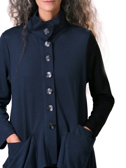 Hi-Low Hem Jacket by Alembika at Hello Boutique