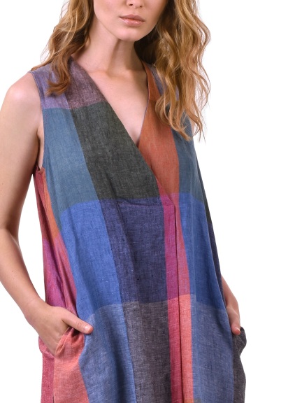 Check Maxi Dress by Alembika at Hello Boutique