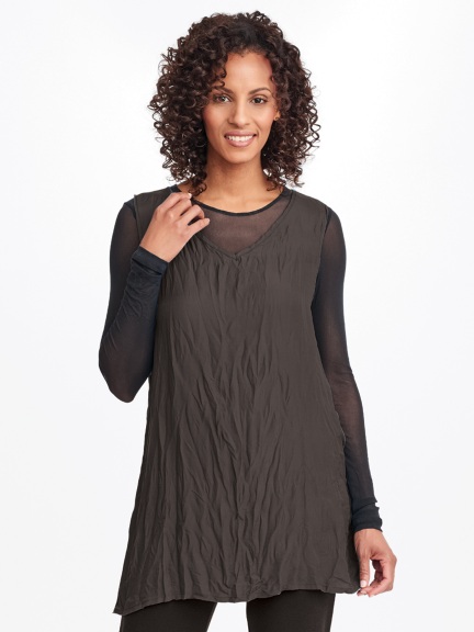 Mesh Tee by Flax at Hello Boutique