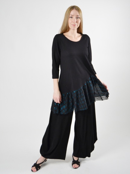 Metallic Hem Tunic by Alembika at Hello Boutique