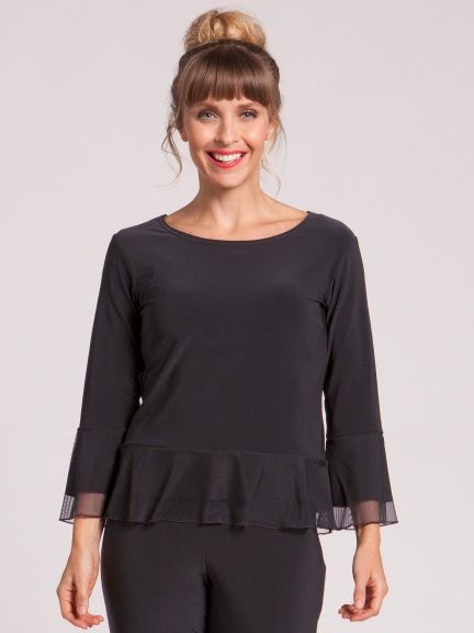 Mix Party Peplum Top by Sympli at Hello Boutique