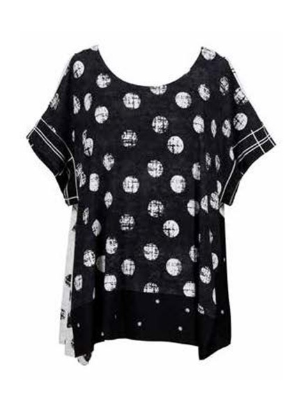 Pattern Mix Tee by Alembika at Hello Boutique