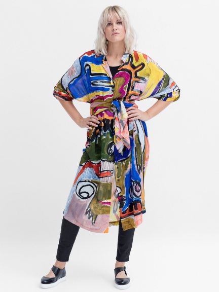 Print Mostro Dress by Elk the Label at Hello Boutique