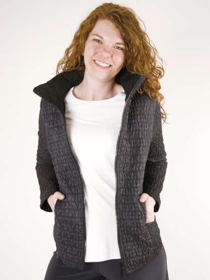 Pucker Bomber Jacket by Mycra Pac at Hello Boutique