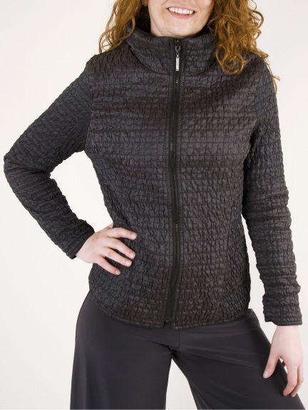 Pucker Bomber Jacket by Mycra Pac at Hello Boutique