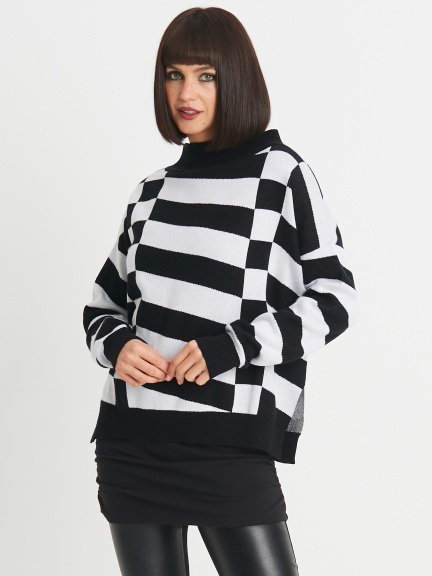 Slanted Sweater by Planet at Hello Boutique