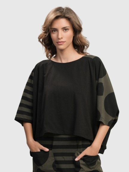 Suntory Cropped Tee by Alembika at Hello Boutique