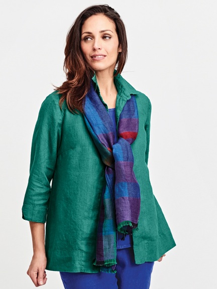 Wing Tip Blouse by Flax at Hello Boutique
